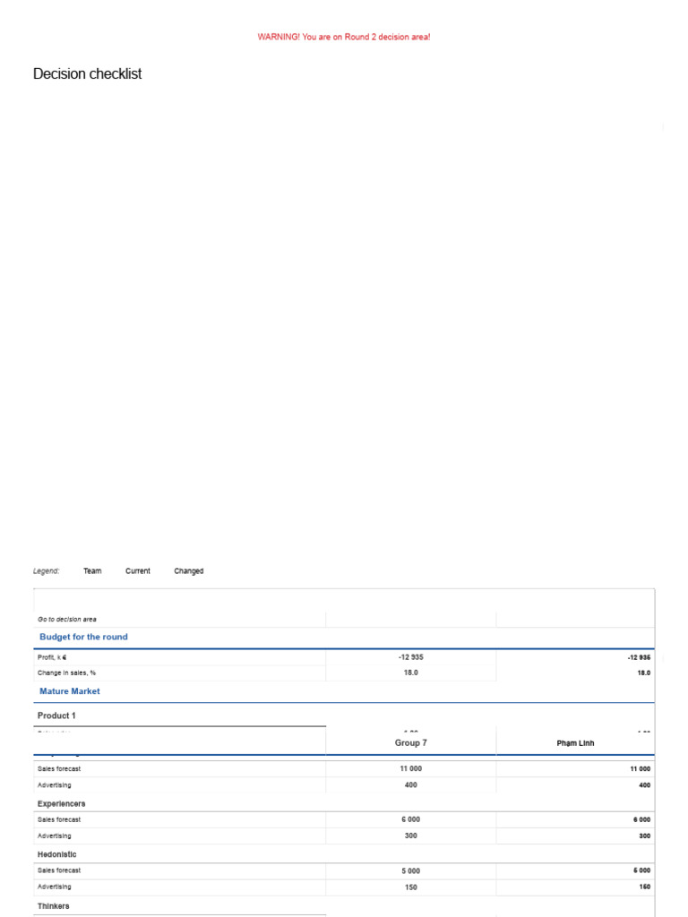 Round 2 Decision Checklist Overview | PDF | Economies | Business