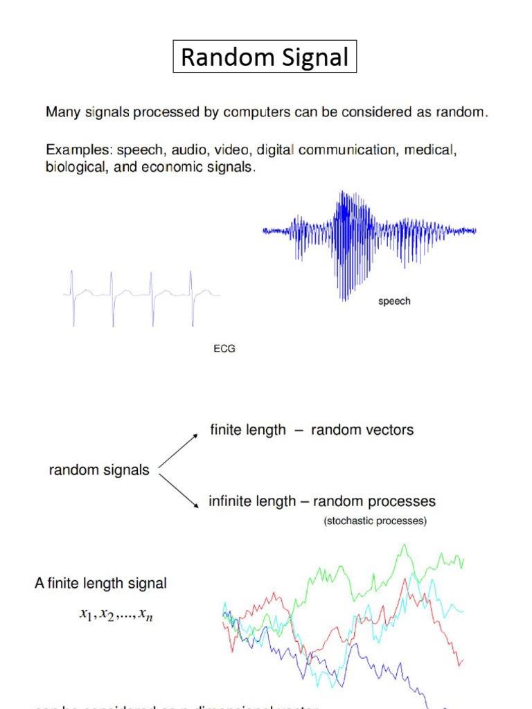 Random Signal | PDF | Probability Distribution | Random Variable