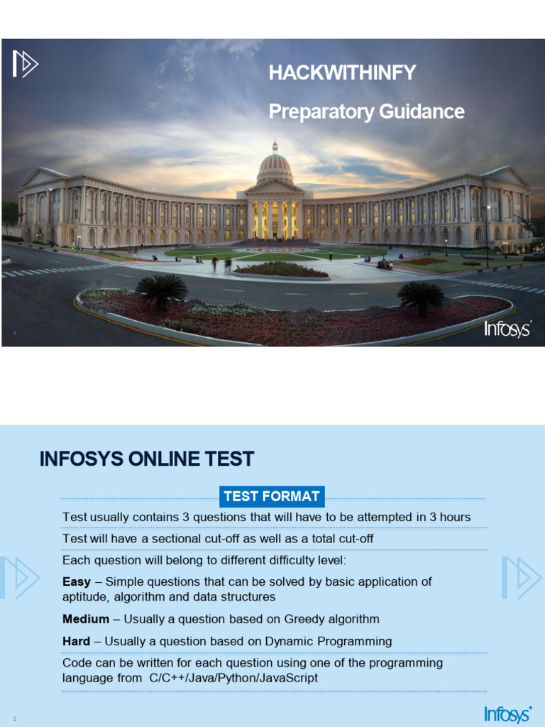 Infosys Hack With Infy Preparation | PDF | Dynamic Programming | String (Computer Science)