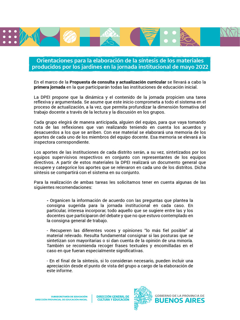 DPEI-ConsultaCurricular-Anexo | PDF | Educación de la primera infancia ...