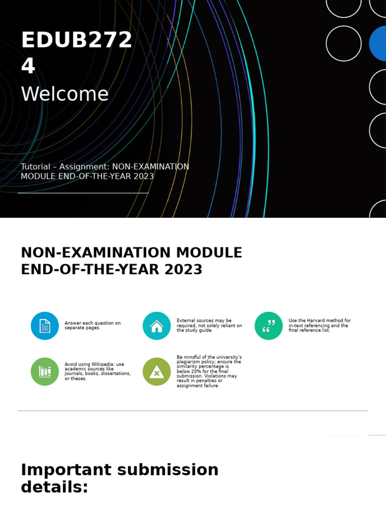 EDUB2724 Tutorial Assignment EOY Tut 9 Oct | PDF | Nonverbal Communication | Teachers