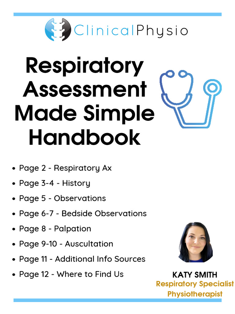 Clinical Physio - Respiratory Assessment | PDF | Lung | Breathing