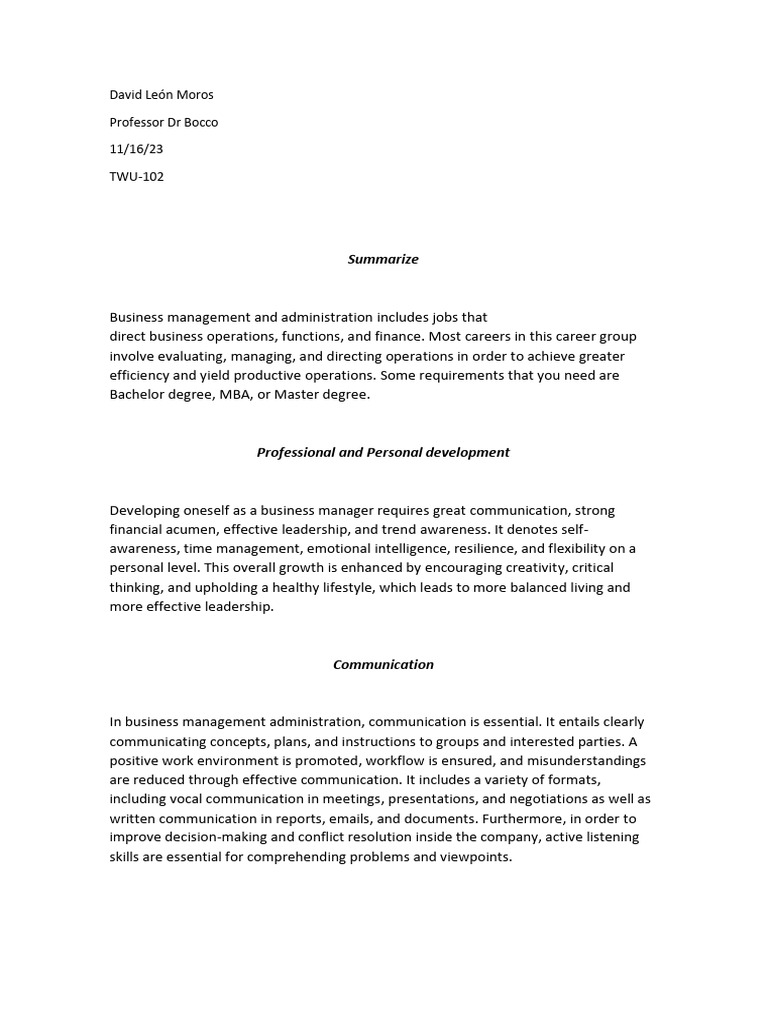 Career Exploration Reflection Worksheet (FYE) DLM | PDF | Leadership ...