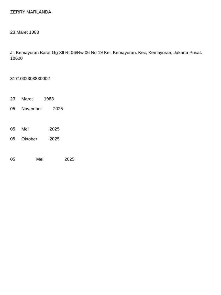 Zerry Marlanda - 20250522 - 220706 - 0000 | PDF