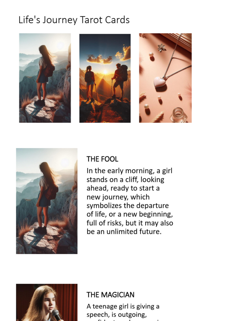 Life's Journey Tarot Card Meanings | PDF