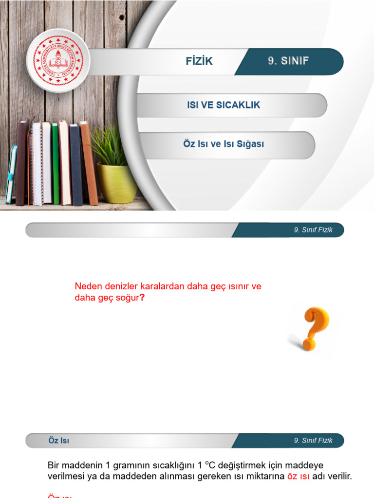 Phys-091-Ppt-Özısı - Isı Sığası | PDF