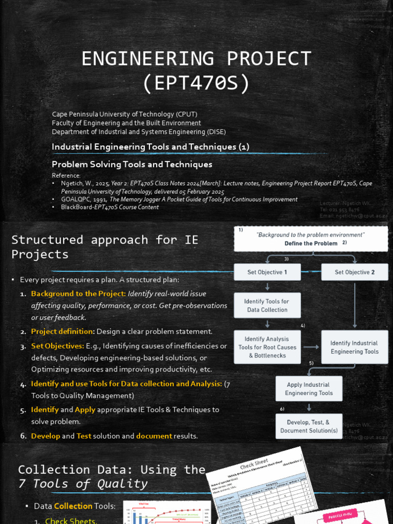 Lecture 2-Industrial Engineering Tools and Techniques 1 | PDF | Data ...