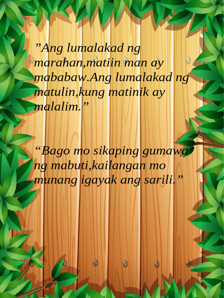 Ang Lumalakad NG Marahan | PDF