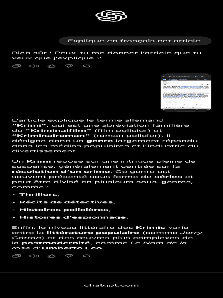 Explication D'article en Français | PDF