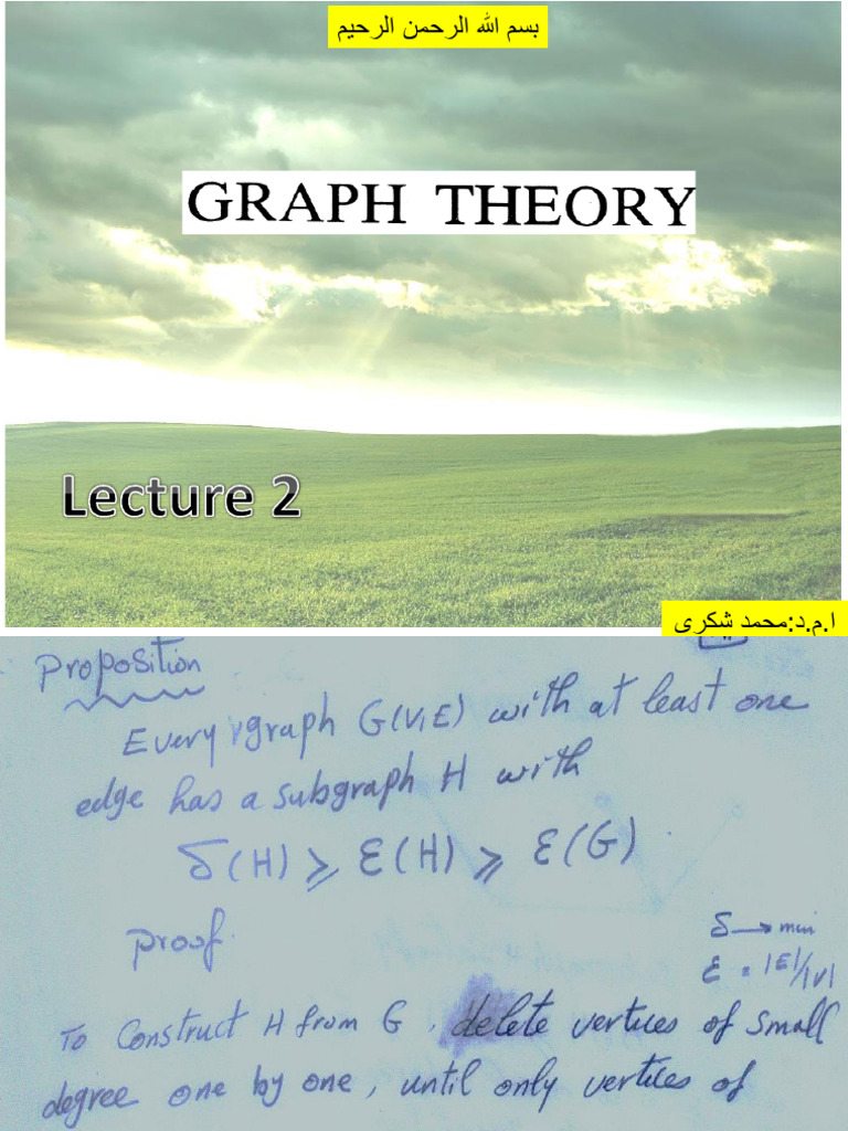 Lec 2 Graph Theory 2nd Comp | PDF