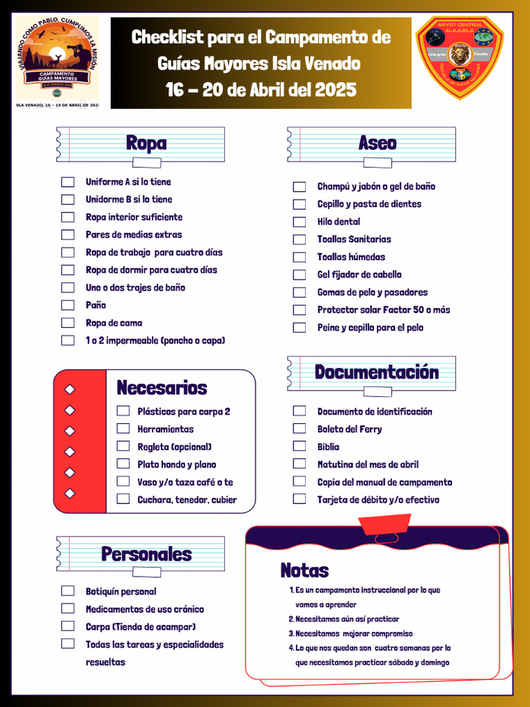 Checklist Documento A4 Scrapbook Viaje Divertido Rosa y Azul - 20250321 ...