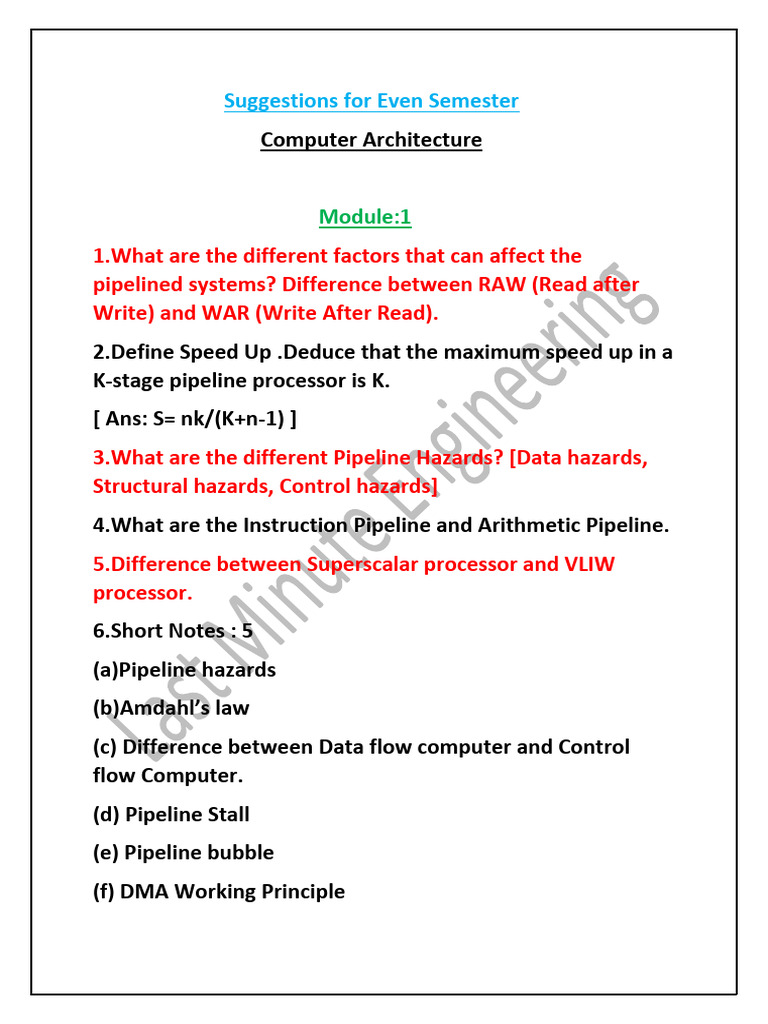 Computer Architecture Suggestions | PDF | Central Processing Unit | Cpu Cache