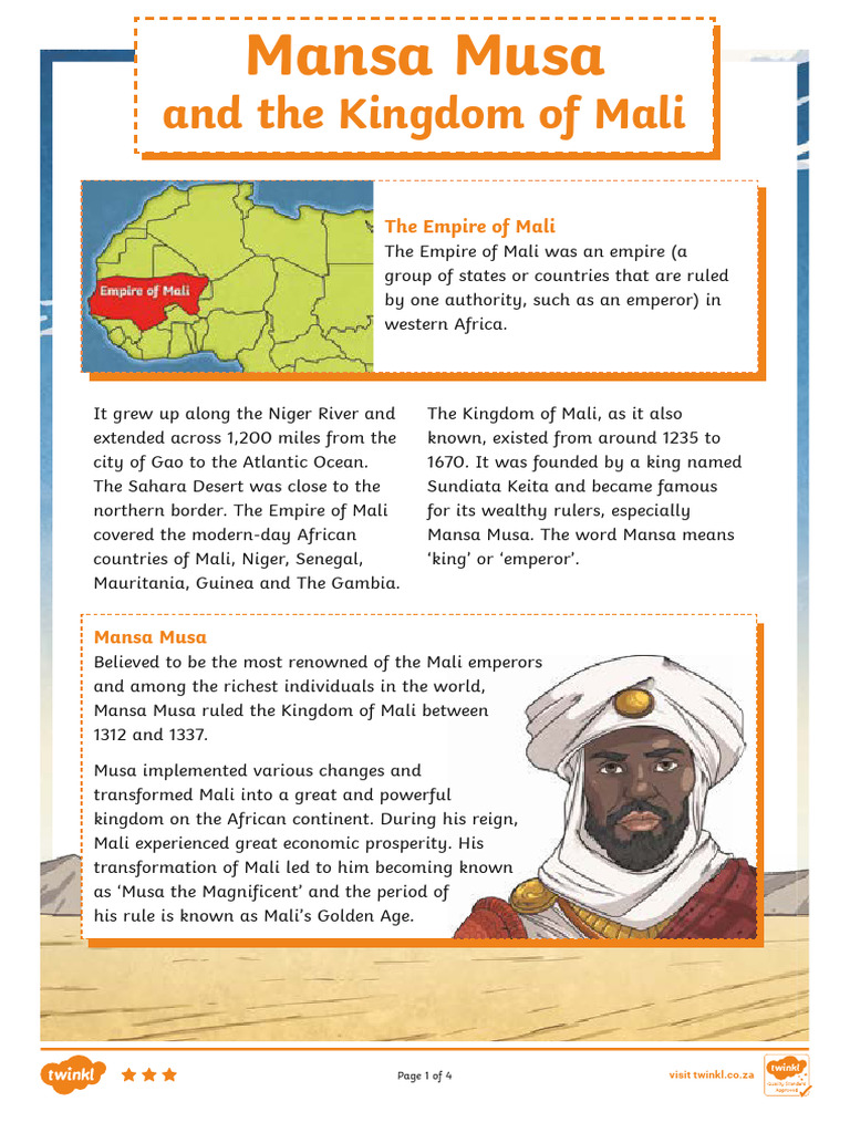 The-Kingdom-Of-Mali-Comprehension | PDF | Mali