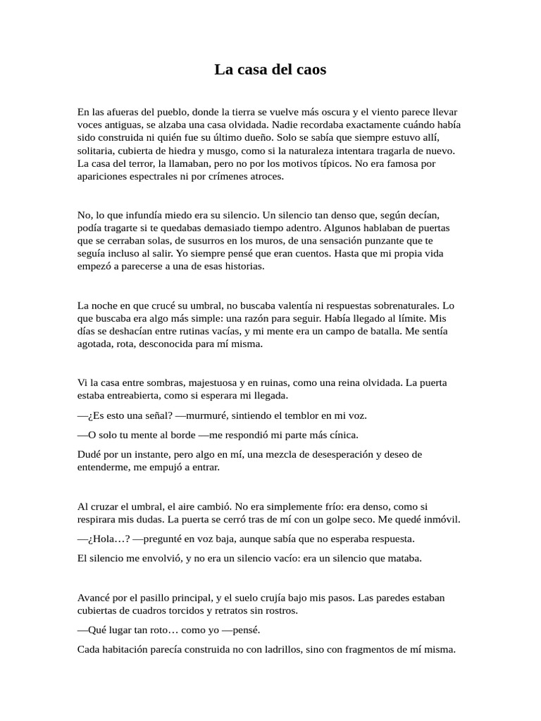 La Casa Del Caos | PDF