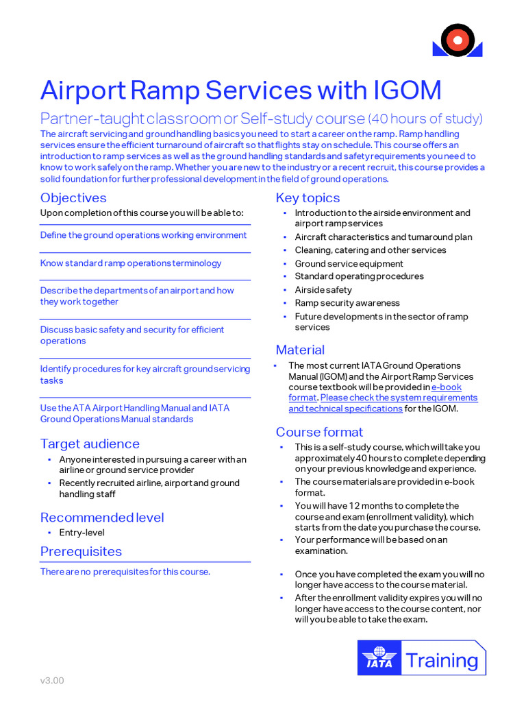 Training Tapp51 Airport Ramp Services | PDF | Airport | Transport