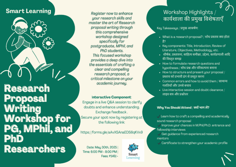 Research Proposal Writing Workshop | PDF | Learning | Cognition