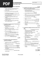 Focus 3 Workbook Answer Key | PDF
