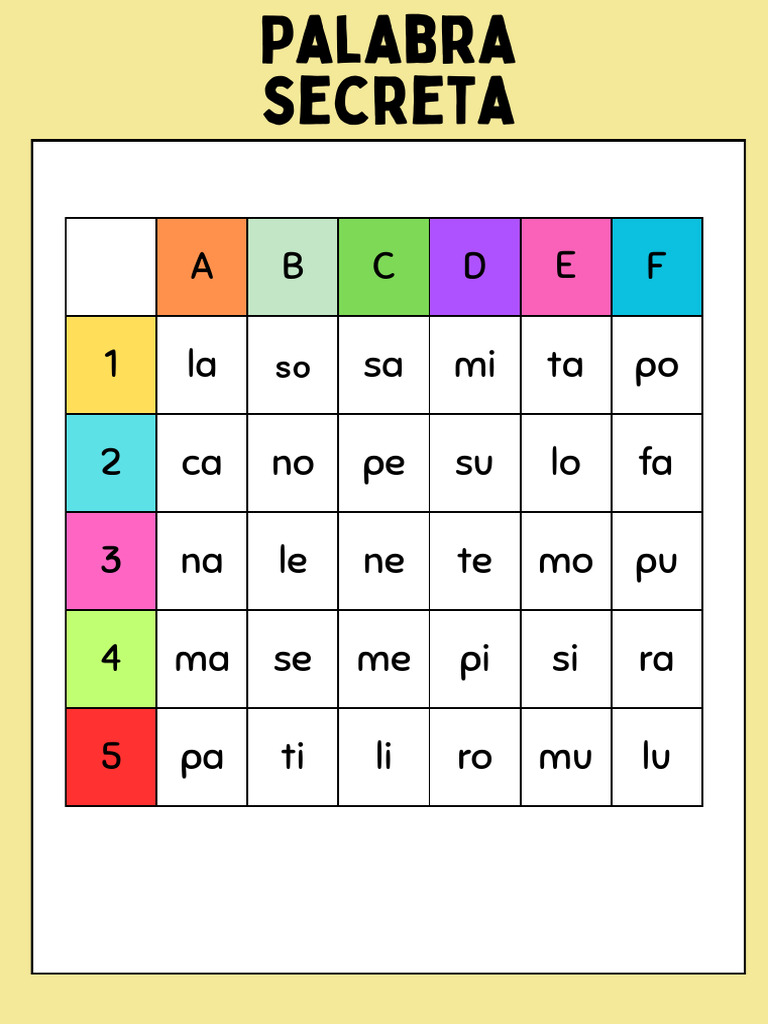 Palabra Secreta | PDF
