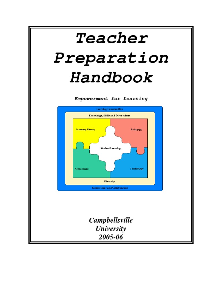 Teacher Education Handbook 20052006 | PDF | Teachers | Teacher Education
