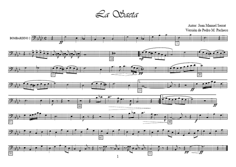 La Saeta 12 Bombardino 2 Do | PDF