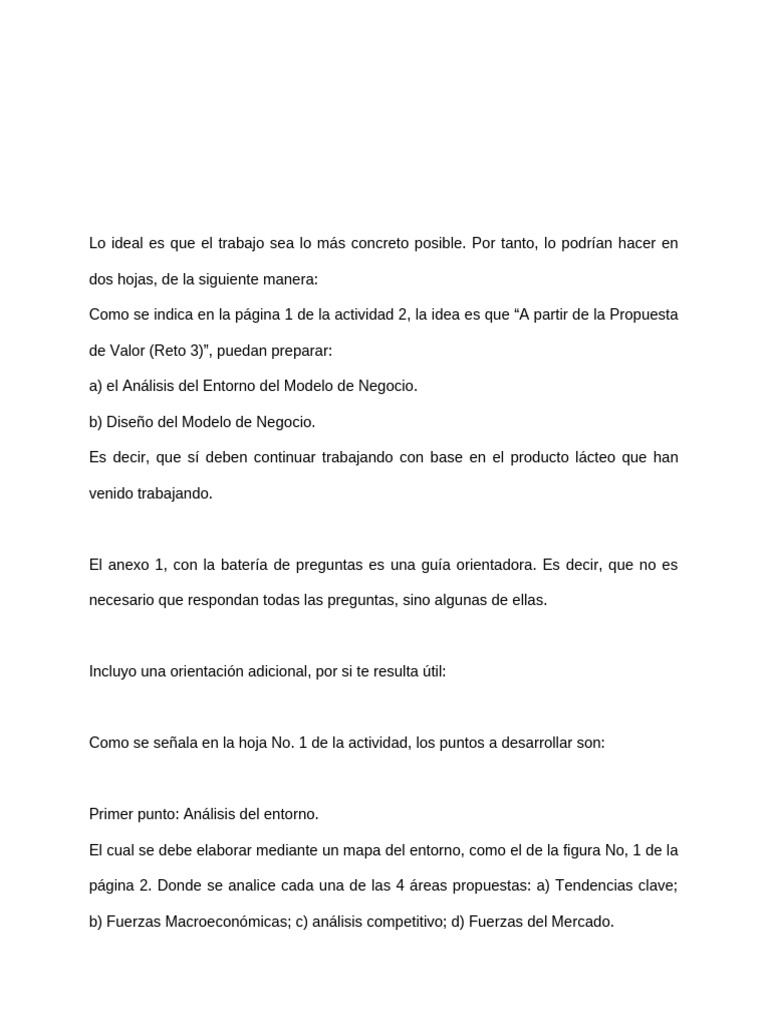 Actividad Grupal 2. Realización Del Business Model Canvas (Reto 4) | PDF