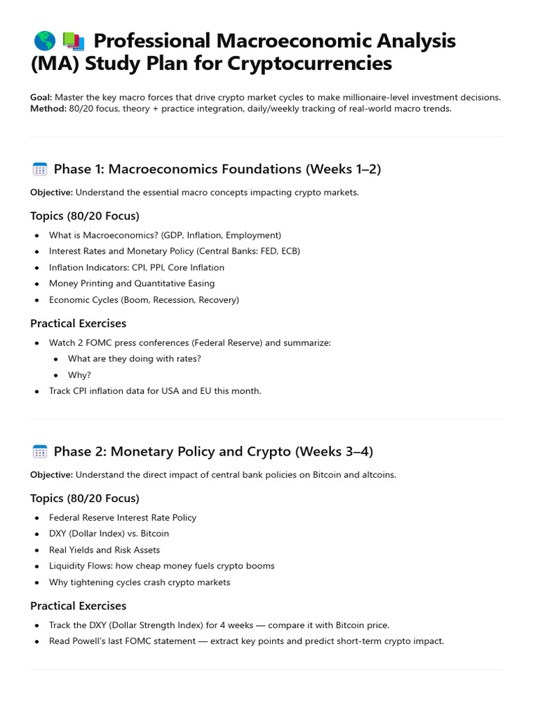 Mastering Macroeconomics for Crypto | PDF | Macroeconomics | Inflation