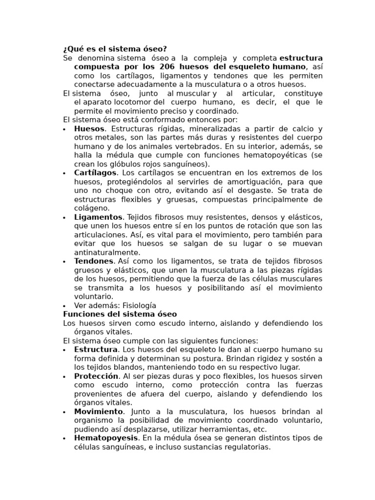 Sistema Oseo y Muscular | PDF | Hueso | Músculo