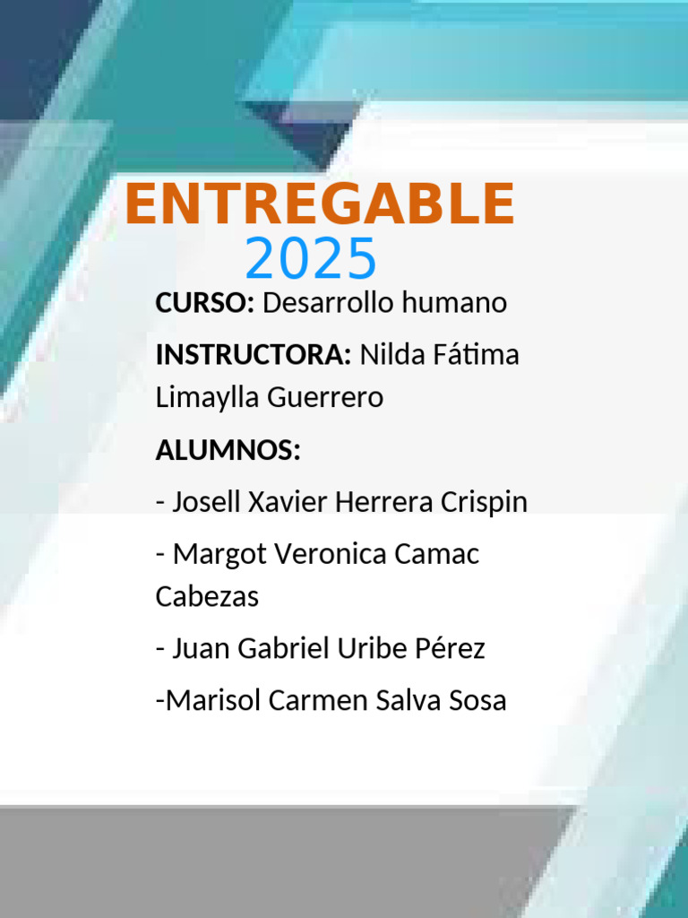 Entregable DEFINITIVO DESARROLLO HUMANO | PDF | Liderazgo | Las emociones