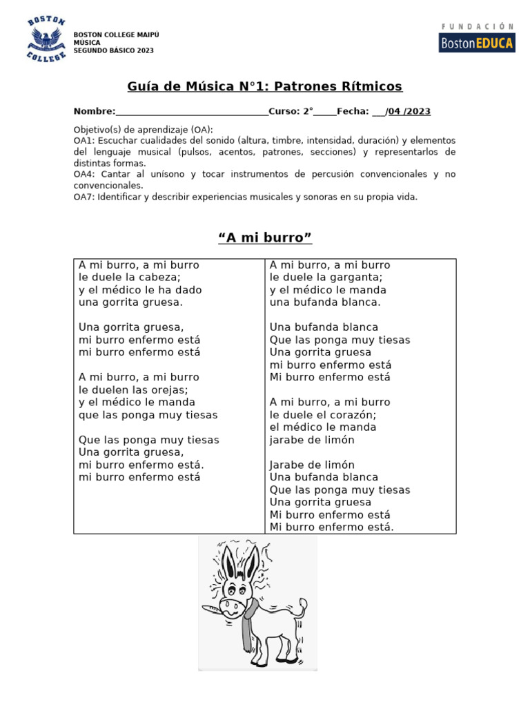 Guía N1 Patrones Rítmicos | PDF