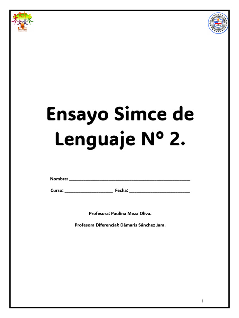 Ensayo Simce 2 - Lenguaje 2024 | PDF | Reptil | Huevo