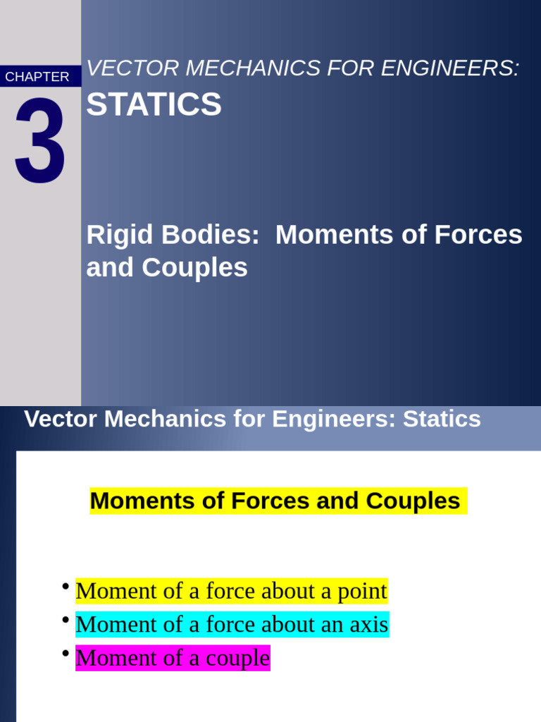 Moments of Forces and Couples in Statics | PDF | Euclidean Vector | Force