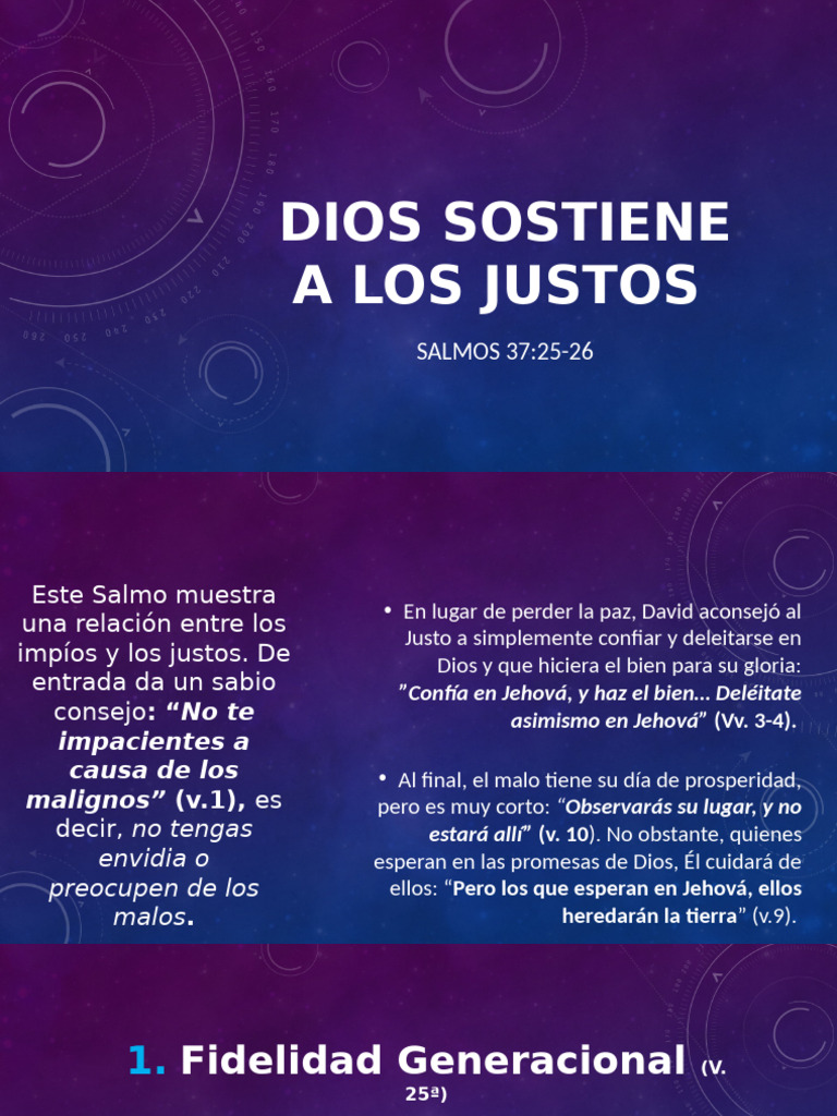 Dios Sostiene A Los Justos | PDF | Libro de rut | Salmos