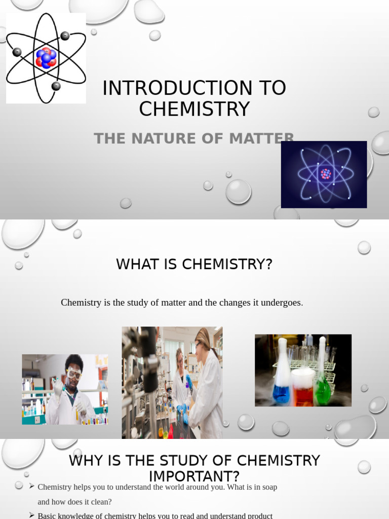 Introduction to Chemistry and Matter | PDF | Gases | Liquids