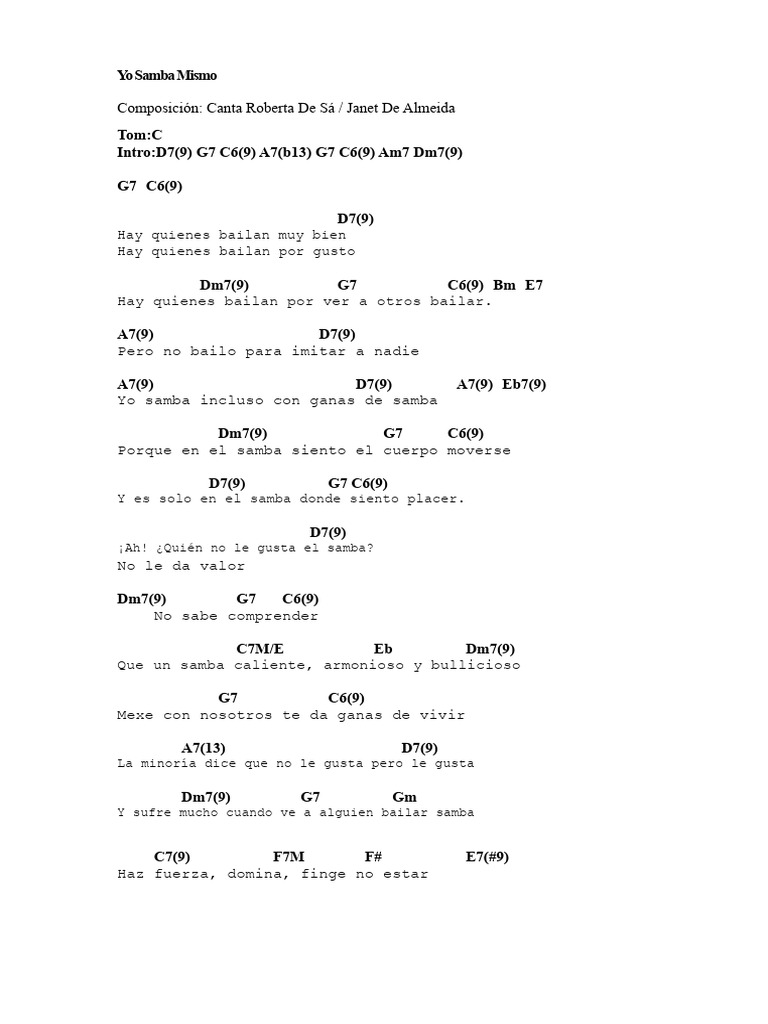 Composición: Canta Roberta de Sá / Janet de Almeida: Pero No Bailo para ...