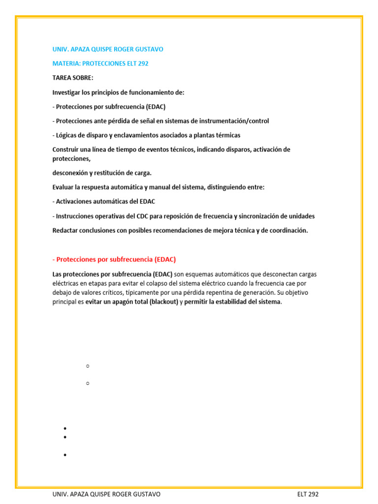 Trabajo Practico 5 ELT 292 APAZA ROGER | PDF | Cambiar | Relé