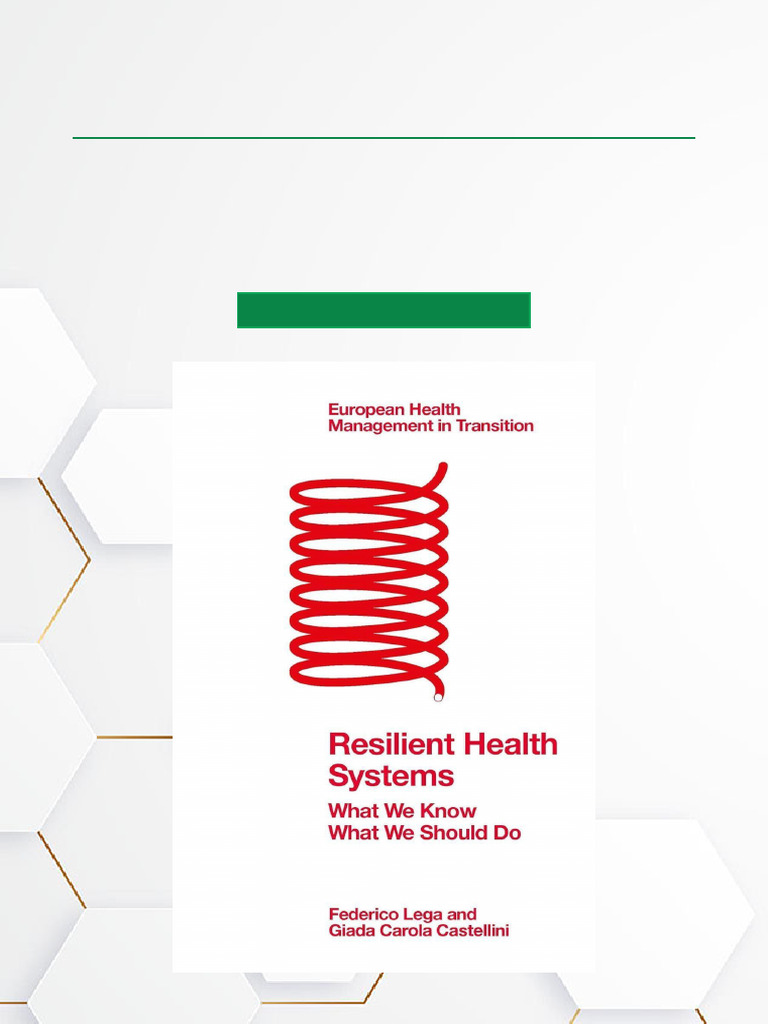 Resilient Health Systems What We Know What We Should Do ISBN 1802622764 ...