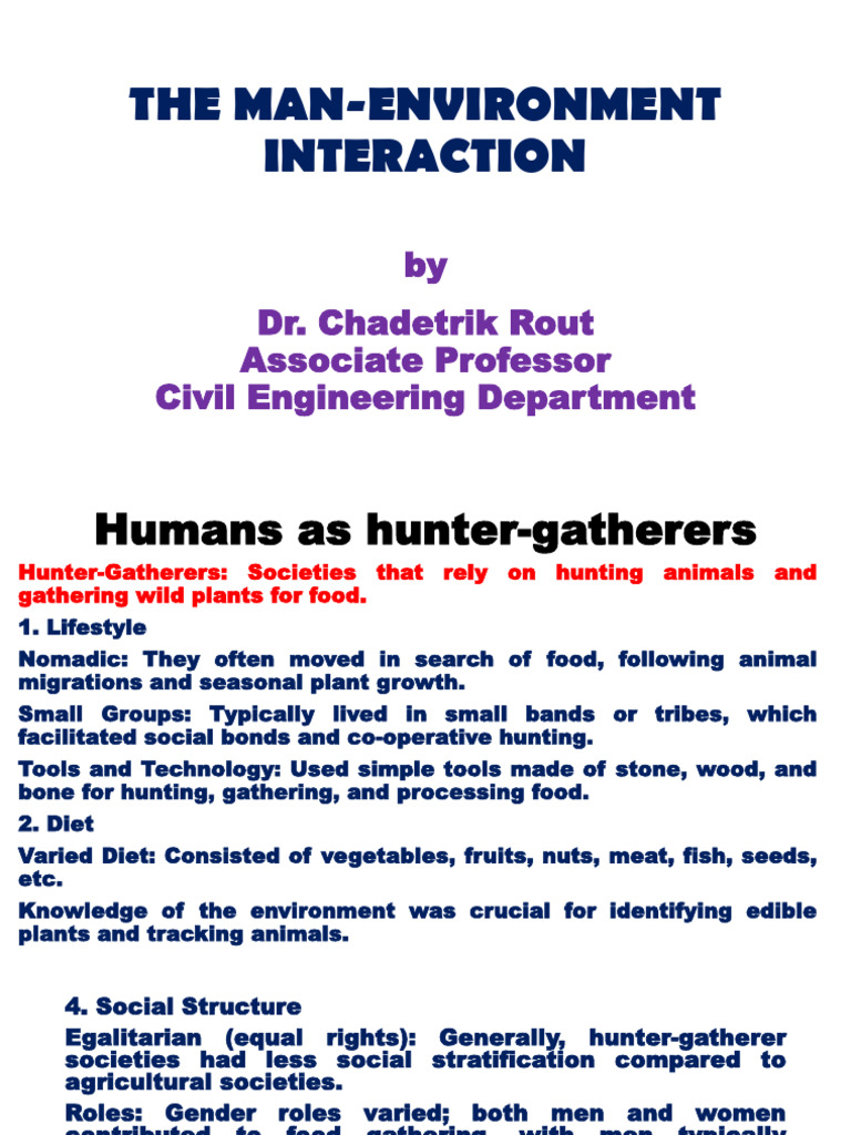 The Man-Environment Interaction | PDF | Climate Change | Agriculture