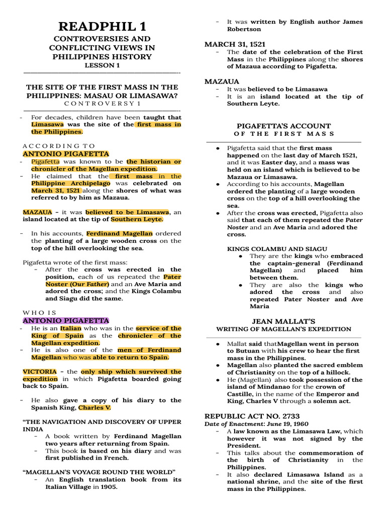 Readphil 1 Prefinals Module | PDF | Philippines–Spain Relations | Spanish Empire