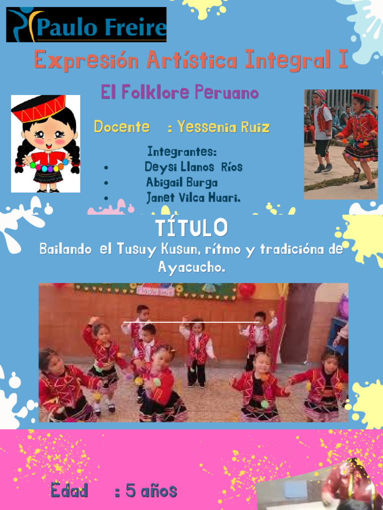 Danza Tusuy Kusun: Tradición y Vestimenta | PDF | Bailes | Las artes ...