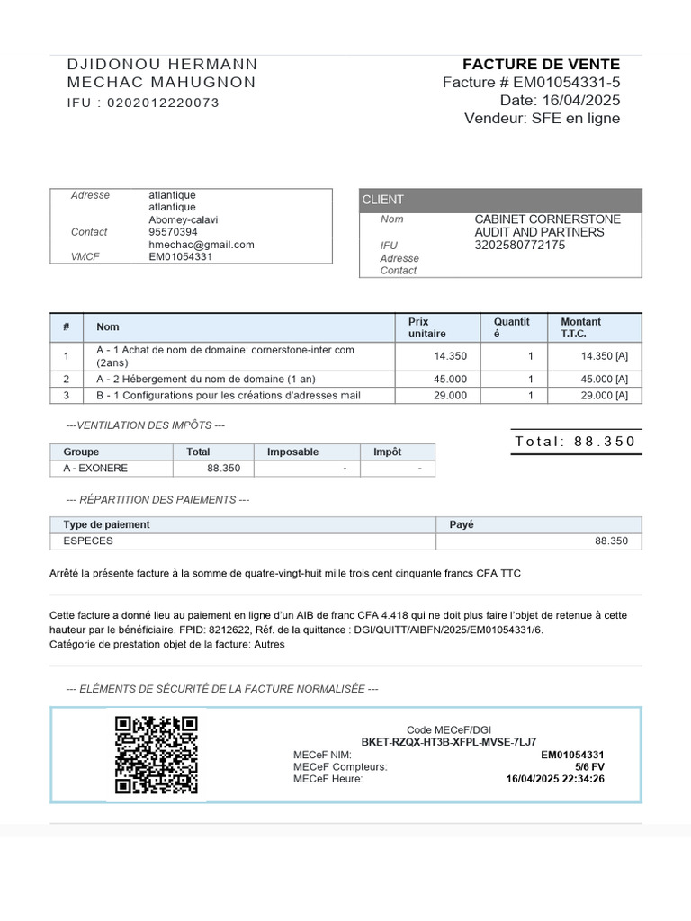 Facture EM01054331-5 20250416223547 | PDF | Facture | Documents commerciaux