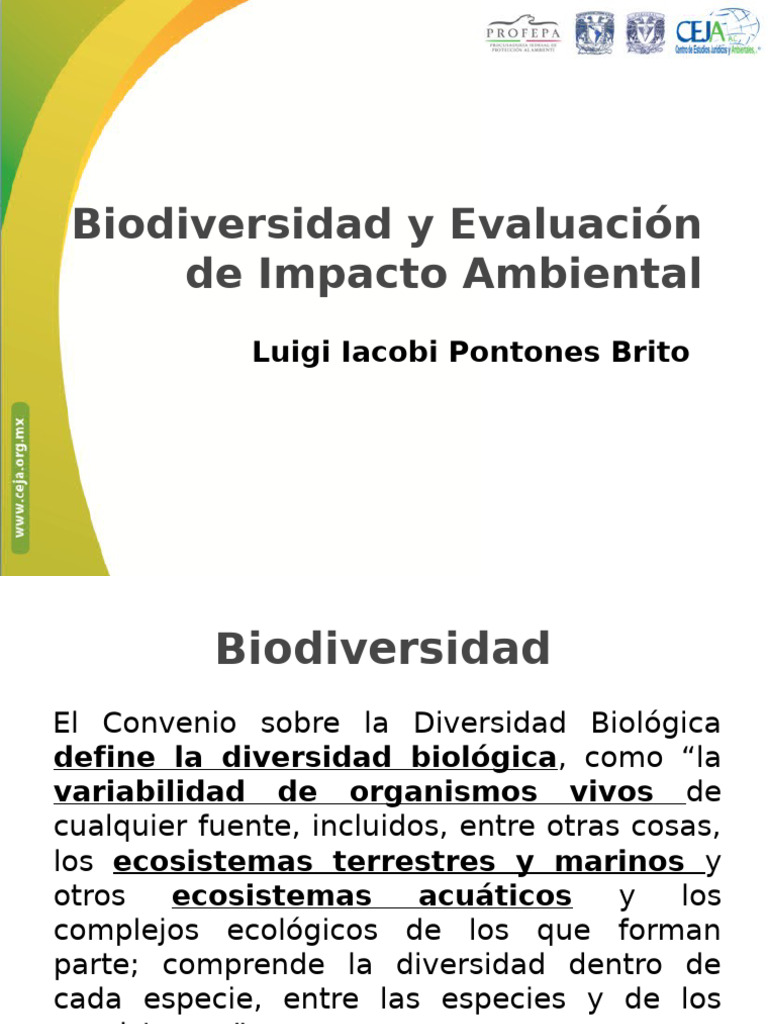 Biodiversidad y Evaluación de Impacto Ambiental | PDF | Biodiversidad ...