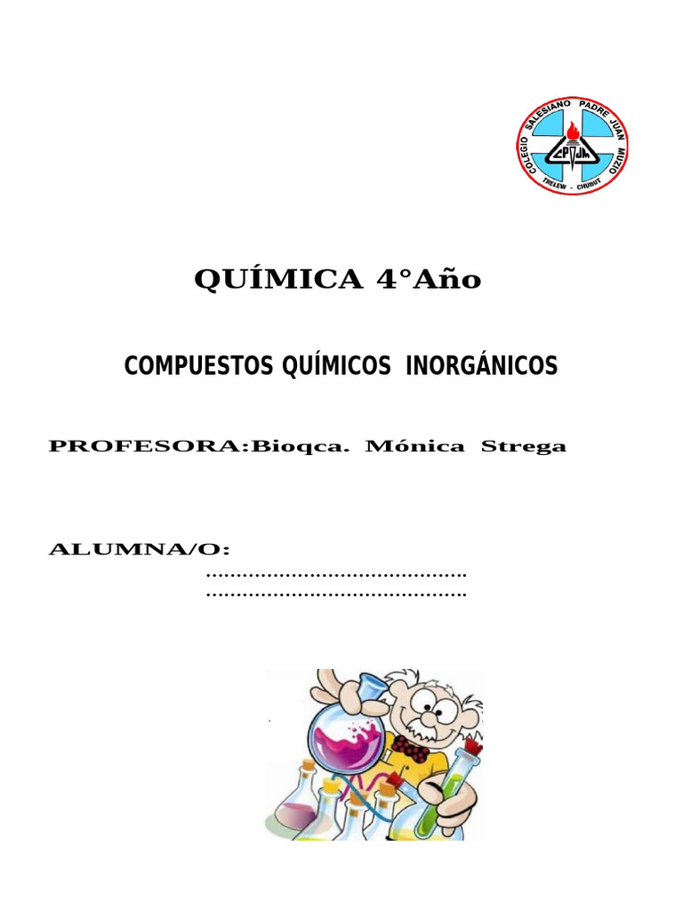 Compuestos Quimicos Inorganicos (1) | PDF | Hidróxido | Redox