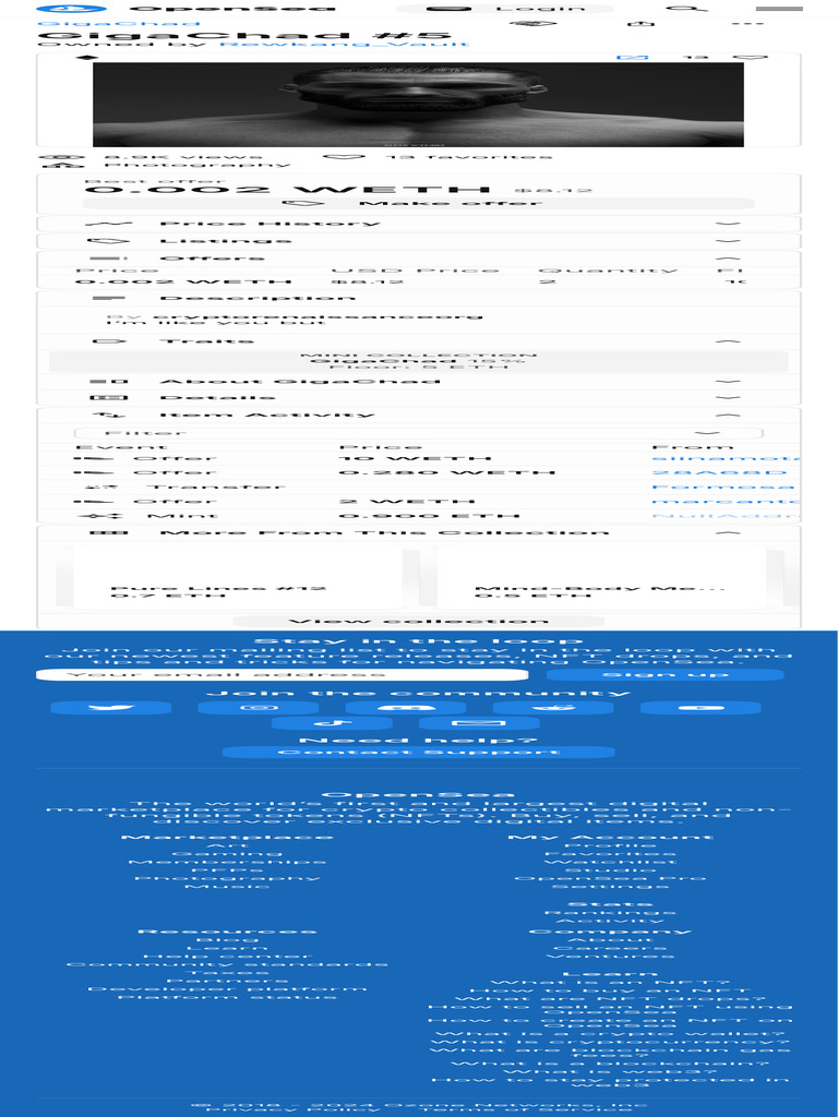GigaChad #5 - GigaChad OpenSea | PDF | Distributed Computing ...