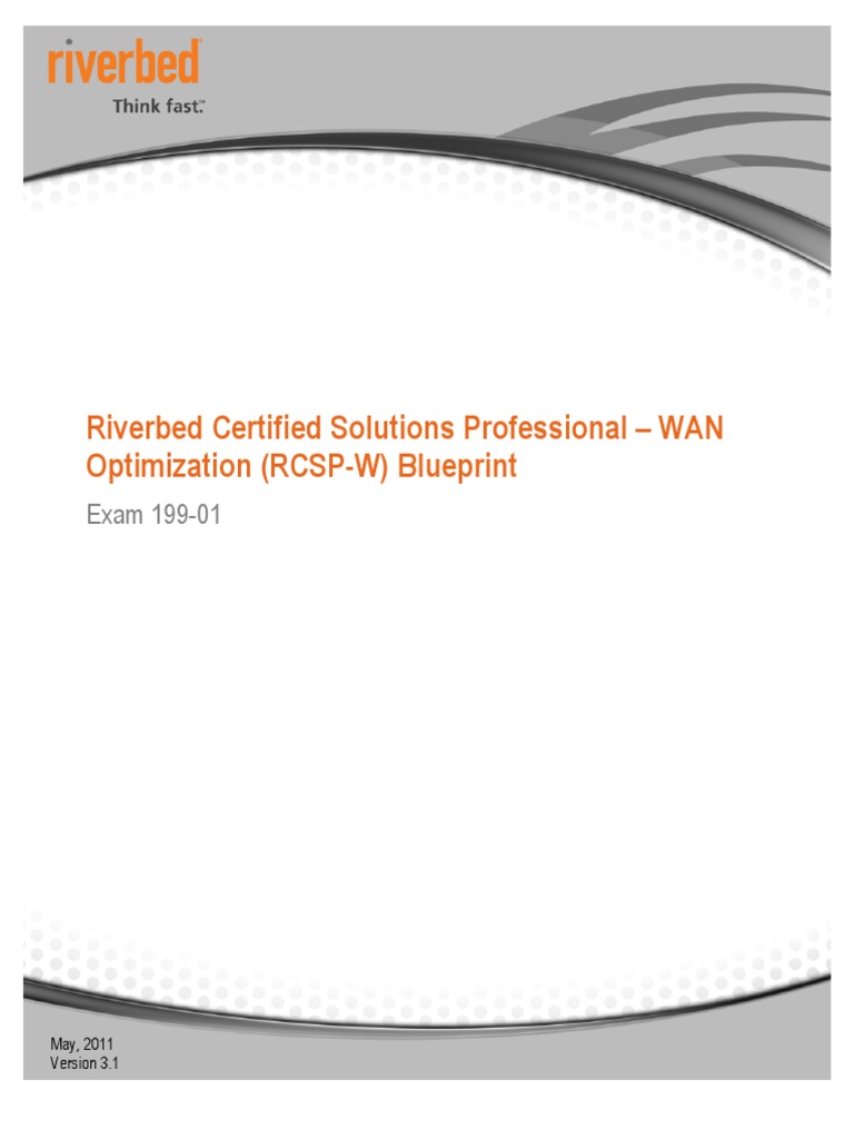 Riverbed Certified Solutions Professional - WAN Optimization (RCSP-W ...