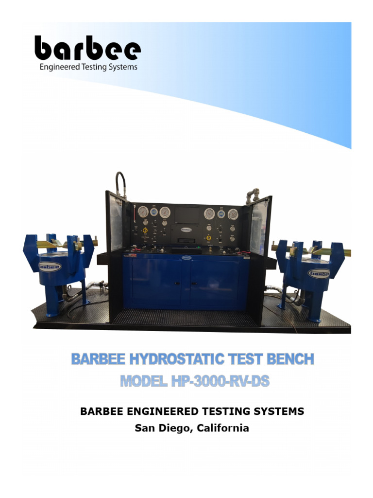 Barbee Engineered Testing Systems | PDF | Valve | Pump