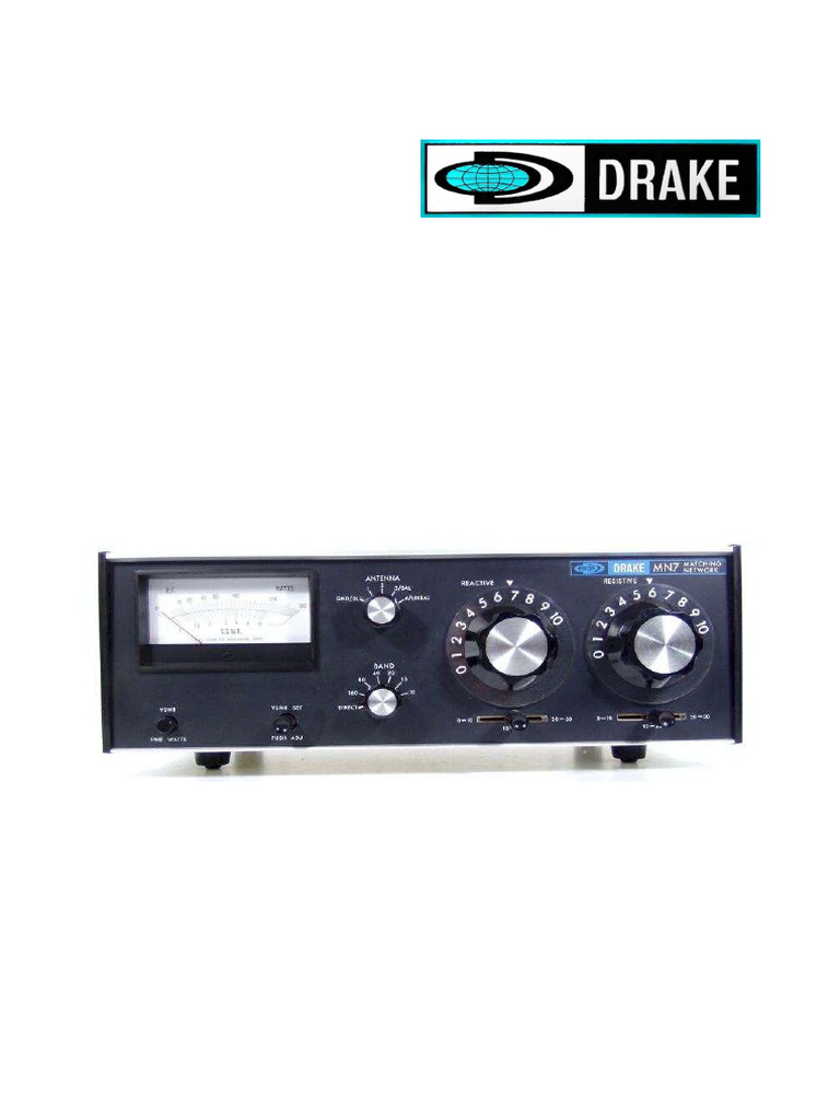 Drake MN7 Manual Español | PDF | Antena (Radio) | Cambiar