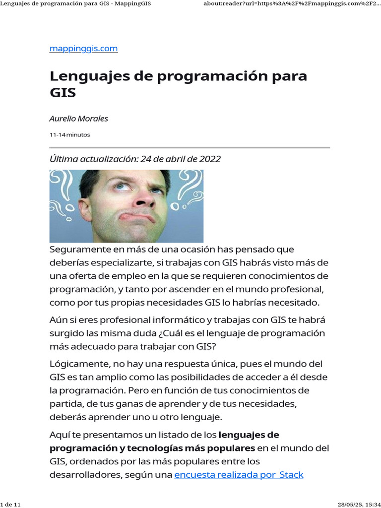 Libro 2 - Lenguajes de Programación para GIS - MappingGIS | PDF ...