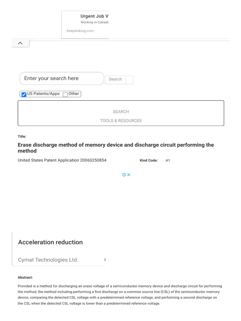 Erase Discharge Method of Memory Device and Discharge Circuit ...