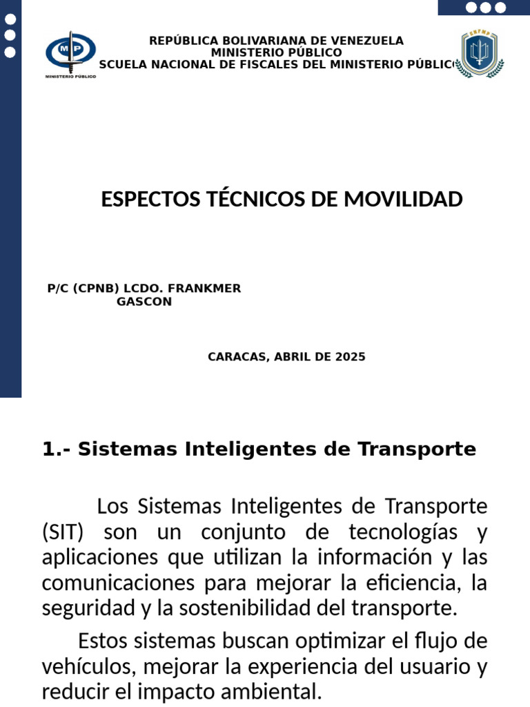 Aspectos Tecnico de La Movilizacion | PDF | Transporte | Tráfico