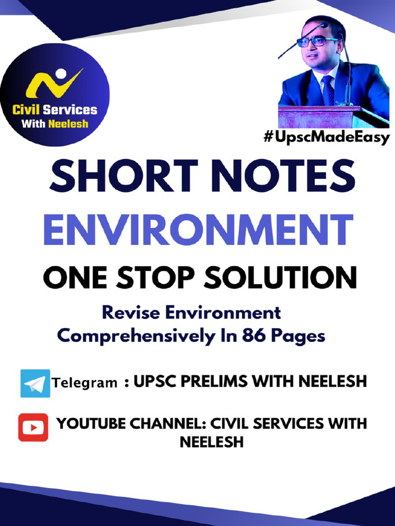 ENVIRONMENT SHORT NOTES (3) - Merged-Merged | PDF